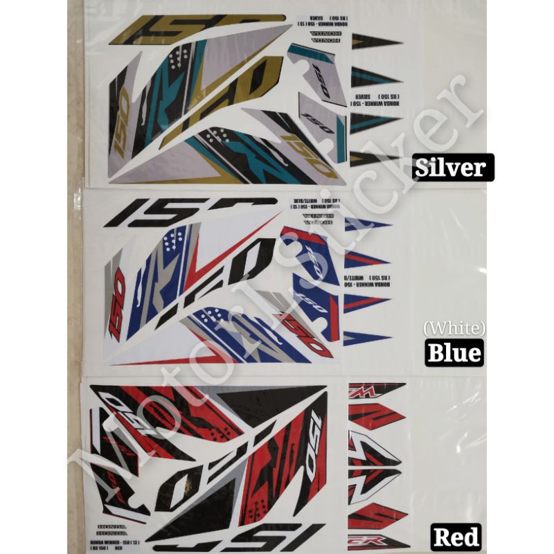 HONDA WINNER RS150 (13)BODY STICKER | Shopee Malaysia