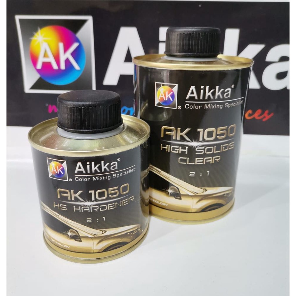AIKKA AK1050 HIGH SOLIDS CLEAR 2:1 (500ML)/SLOW DRY/CLEAR KILAT CAT KERETA | Shopee Malaysia