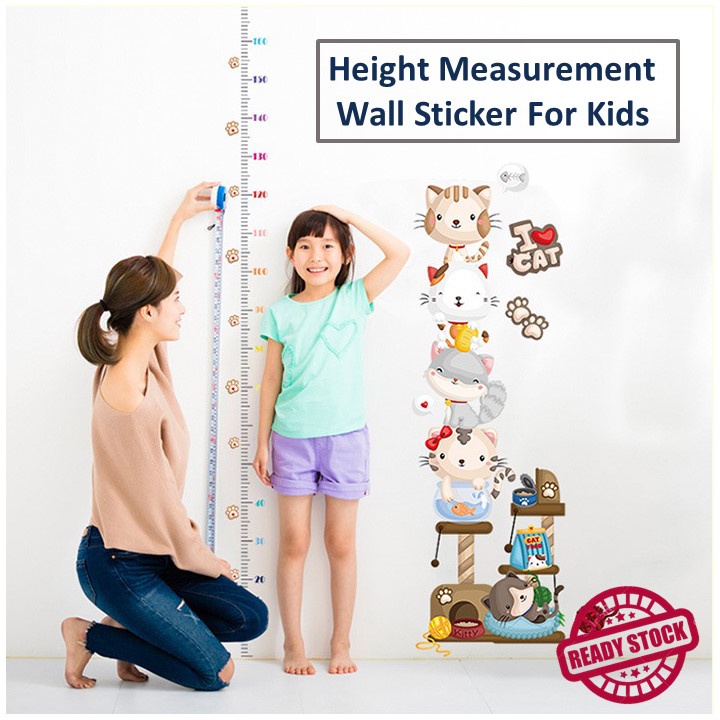 Height Measurement Wall Sticker For Kids Room Decoration Removable ...