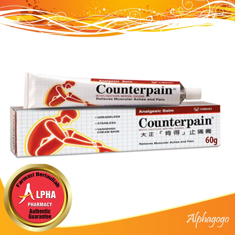 Counterpain Analgesic Balm (Relieves Muscular Aches and Pain) 60g ...