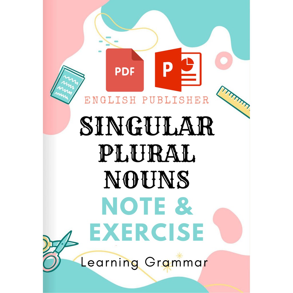💥Softcopy💥Singular and Plural Nouns | Note and Exercise | Shopee Malaysia