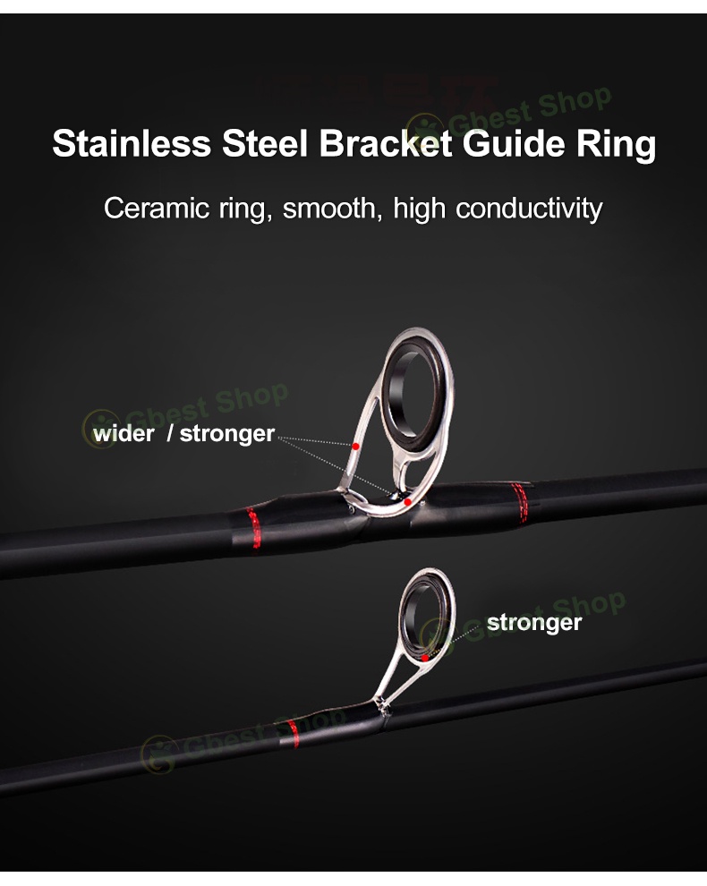 1.8M/2.1M/2.4M Fishing Rod stick spinning solid carbon fiber Casting ...