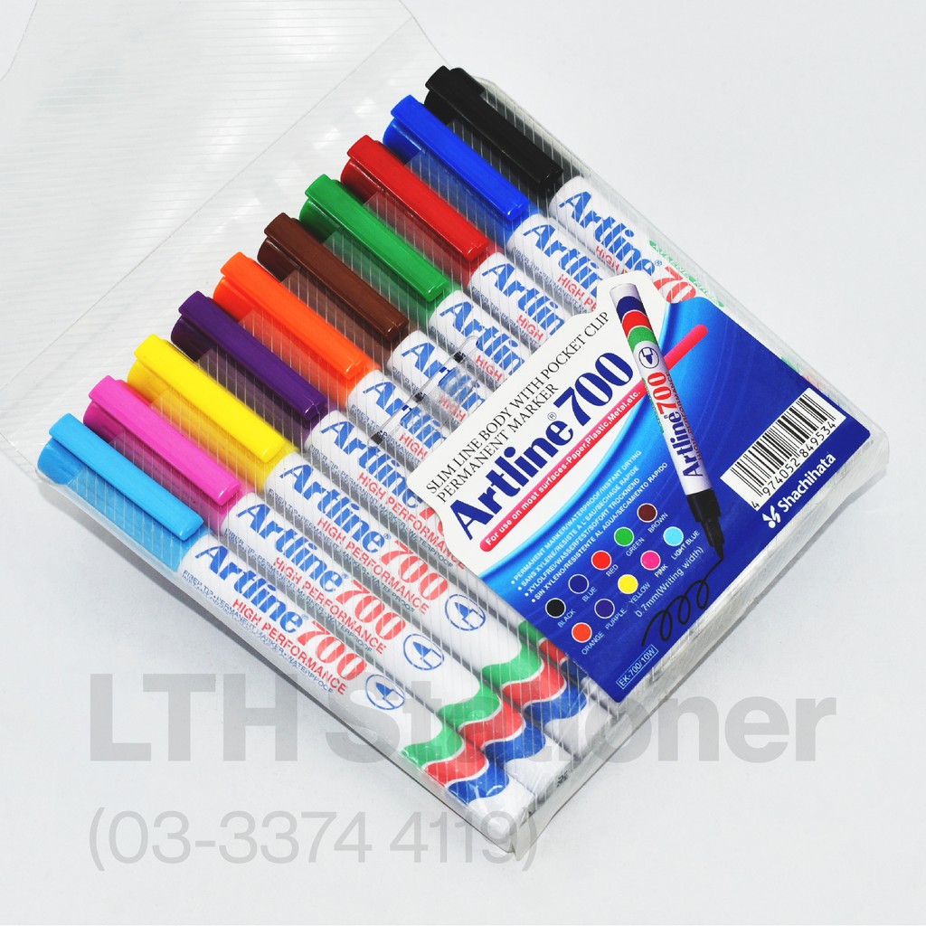 Artline Marker Pen 700 Permanent Set 10pcs | Shopee Malaysia