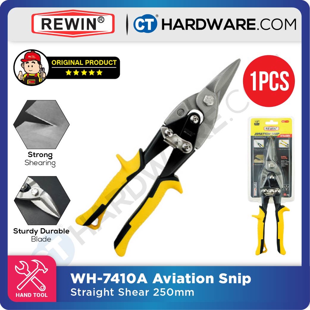 REWIN WH7410A STRAIGHT SHEAR / AVIATION SNIP 250MM | Shopee Malaysia