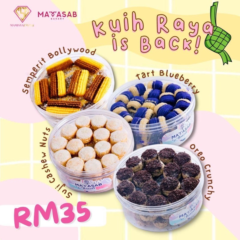 COOKIES RAYA MAMASAB | BELUM VIRAL DAH HABIS 🔥🔥🔥 | Shopee Malaysia