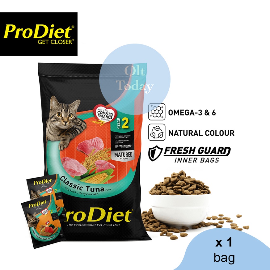 ProDiet 8kg Classic Tuna Dry Cat Food (500G Inner Packs) [makanan ...