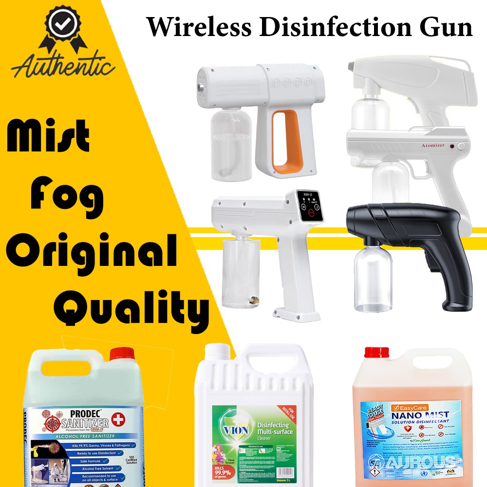 Handheld Wireless Rechargeable Atomizer Fogging Machine Gun Blu-Ray ...
