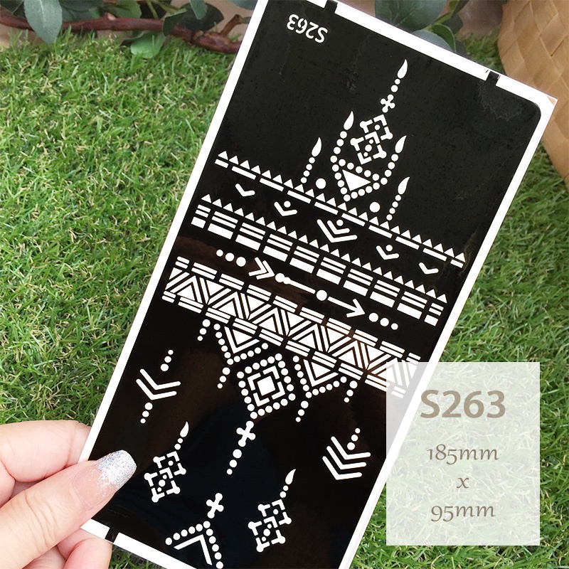 [Malaysia Stock] 24 Template Inai Pengantin Sticker Inai Henna Bride ...