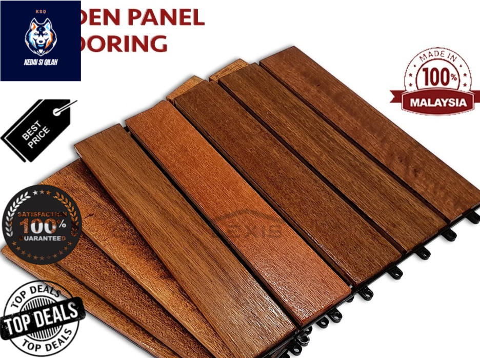 READY STOCK Floor decking - Meranti Wooden Floor, Timber Floor, Solid ...