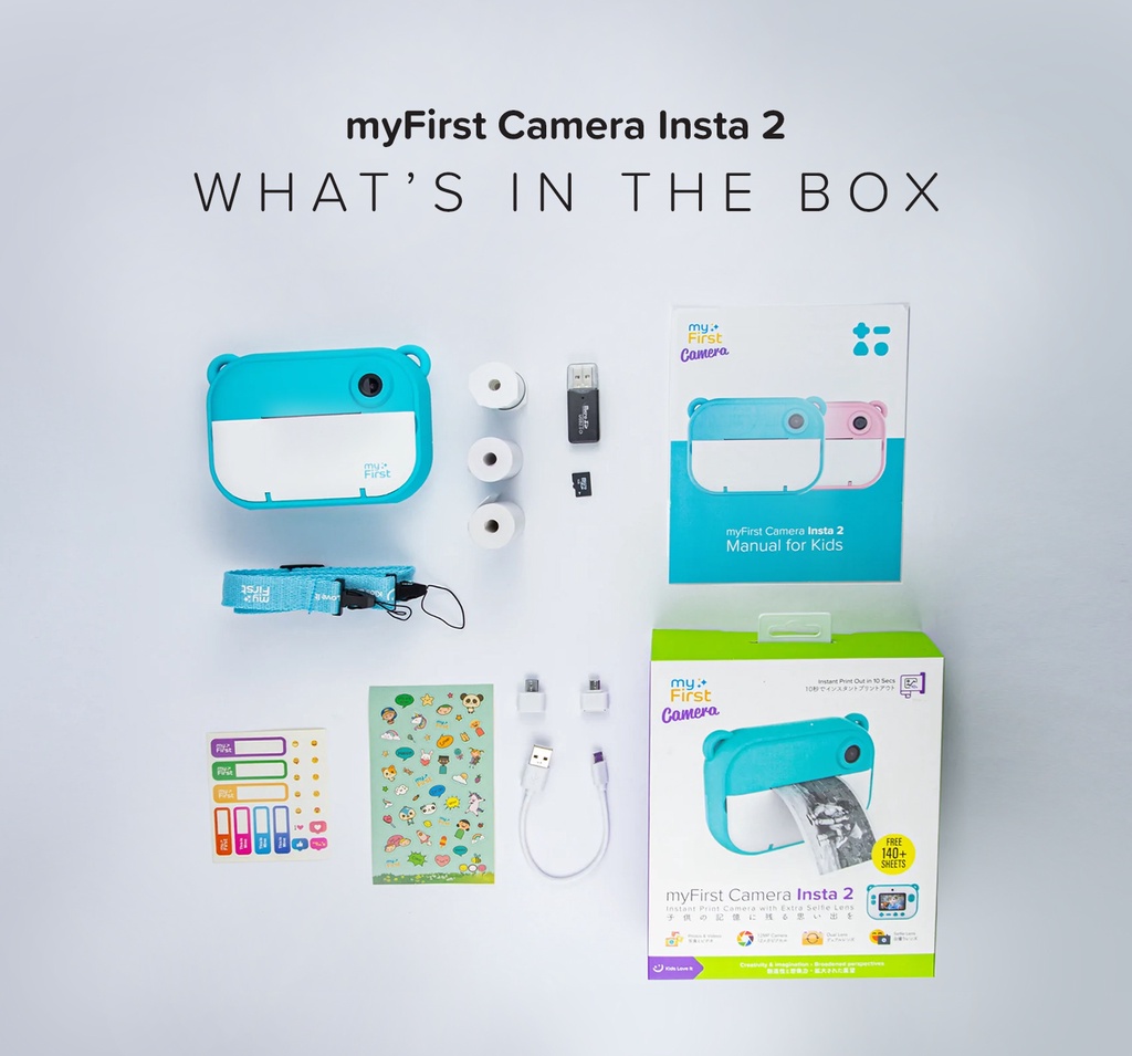 myFirst Camera Insta 2 -12MP Instant Print Camera for Kids Thermal ...