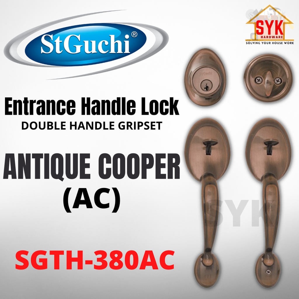 SYK ST GUCHI SGTH-380 Entrance Handle Door Lock Set Double Handle ...