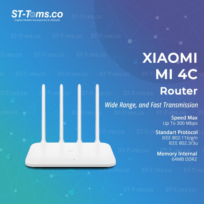 Xiaomi Mi Router 4C Wifi 4 Antenna Wifi Router Mi 4C | Shopee Malaysia