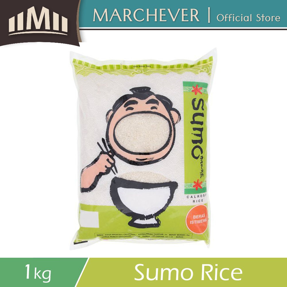 Sumo Calrose Rice Sushi Rice (1kg) / Sumo Beras Sushi (1kg) | Shopee ...