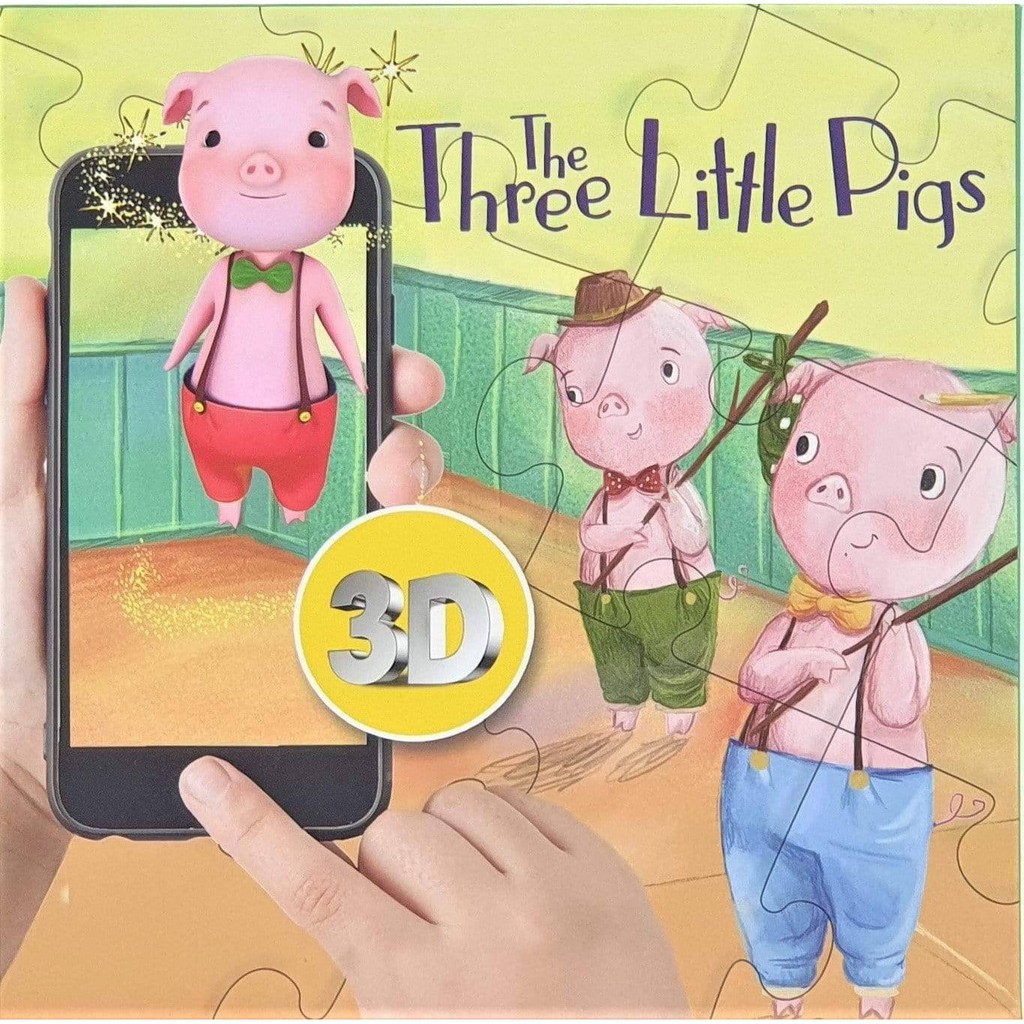 PUZZLE: LITTLE HIPPO 3D Come-To-Life Puzzle And Storybook (Three Little ...