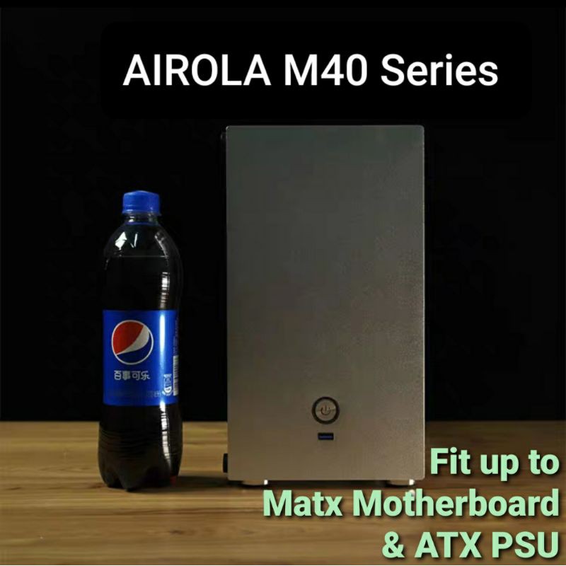 AIROLA M40 Series ITX Case fit up to matx motherboard & ATX Psu Case ...