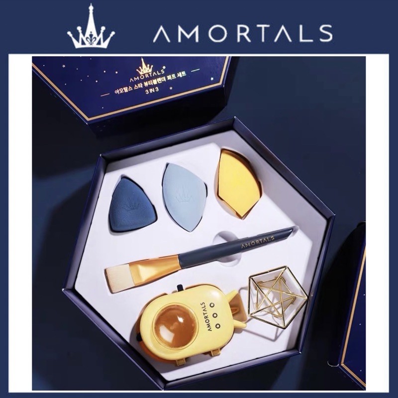 [Ready Stock] Korea AMORTALS Planet Beauty Blender Makeup Sponge Set 尔木 ...