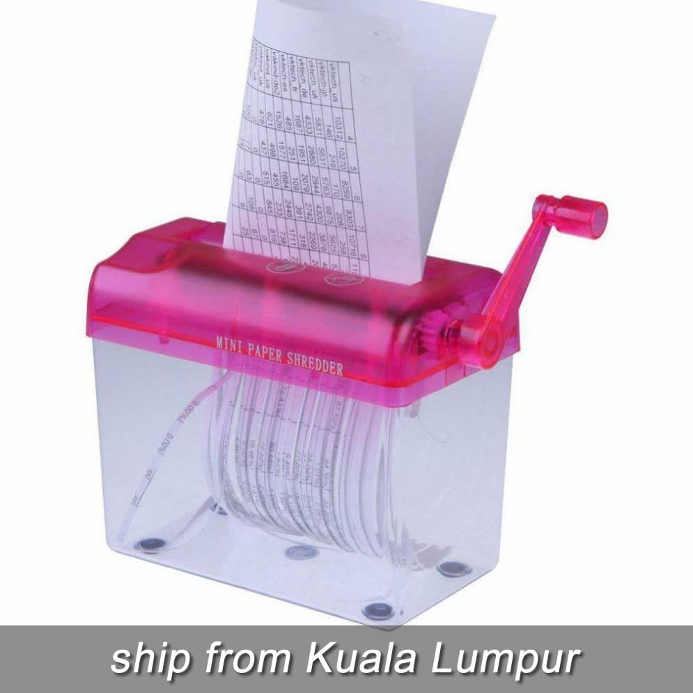 Mini Paper Shredder Crusher Destroyer Paper Documents Cutting Machine ...