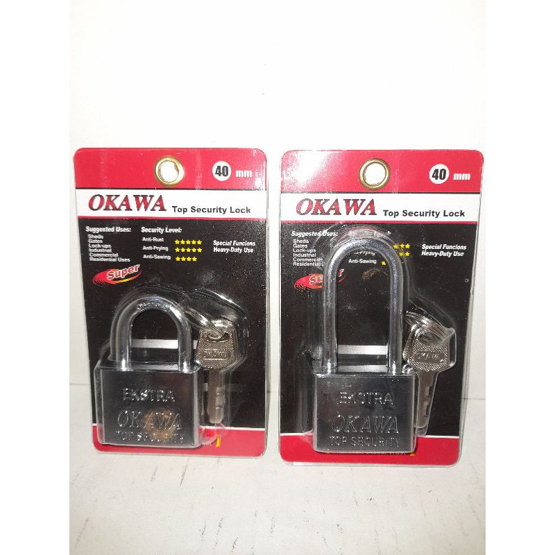 40mm Short/Long Neck Padlock (12pcs) | Shopee Malaysia