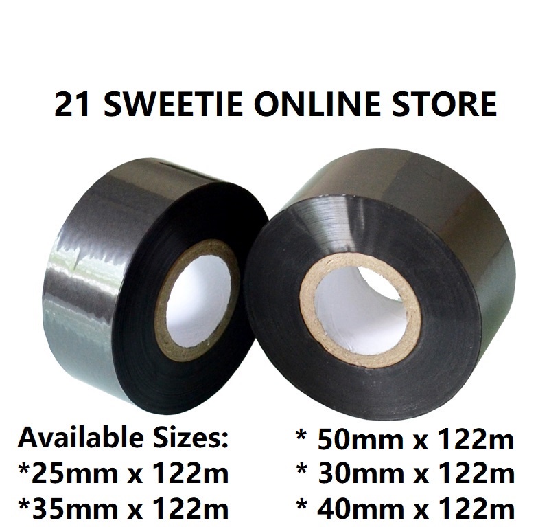 [ALL HOT FOIL] 25mm 30mm 35mm 40mm 50mm x 122m Hot Foil Stamping Date ...