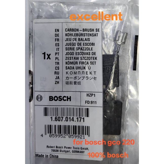 Bosch #1607014171 Carbon Brush Set for GCO 220/GCO 2000 / GCO200 ...