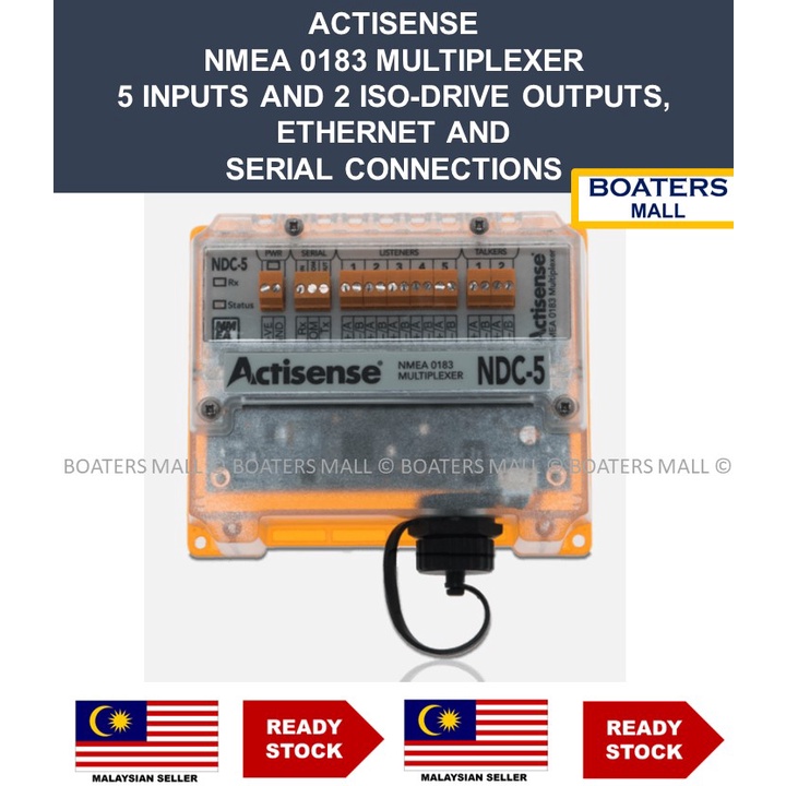 NMEA 0183 MULTIPLEXER 5 INPUTS AND 2 ISO-DRIVE OUTPUTS, ETHERNET AND ...