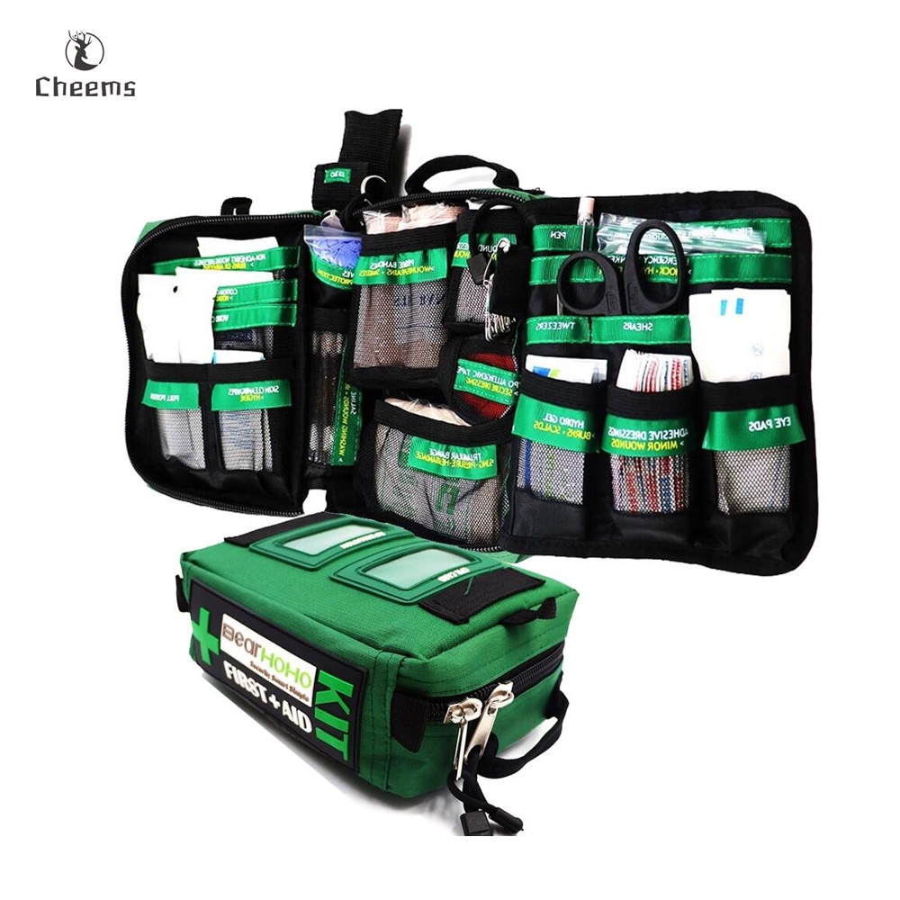 Cheems 165-Piece Emergency Medical Rescue First Aid Kit Bag for ...