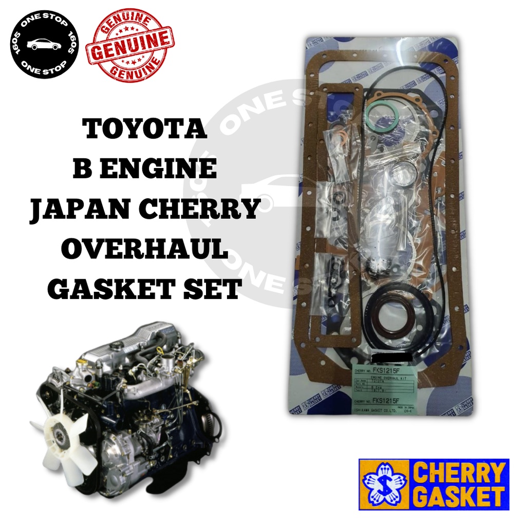 TOYOTA B ENGINE JAPAN CHERRY/ TAIWAN OVERHAUL GASKET SET | Shopee Malaysia