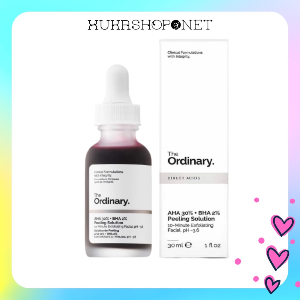 [French Bill] The Ordinary AHA 30%+BHA 2% Peeling Solution reduces dark ...