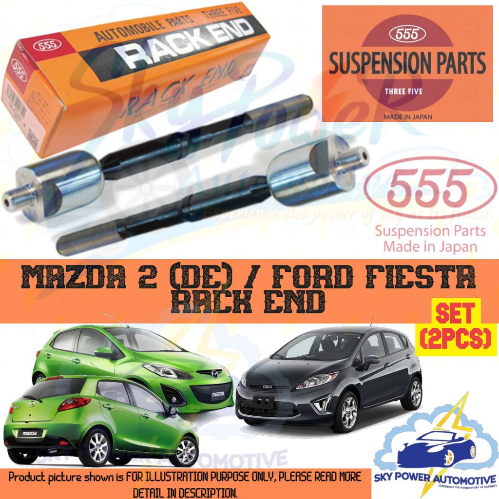 MAZDA 2 (DE) / FORD FIESTA 555 JAPAN BRAND STEERING RACK END (SET 2PCS ...