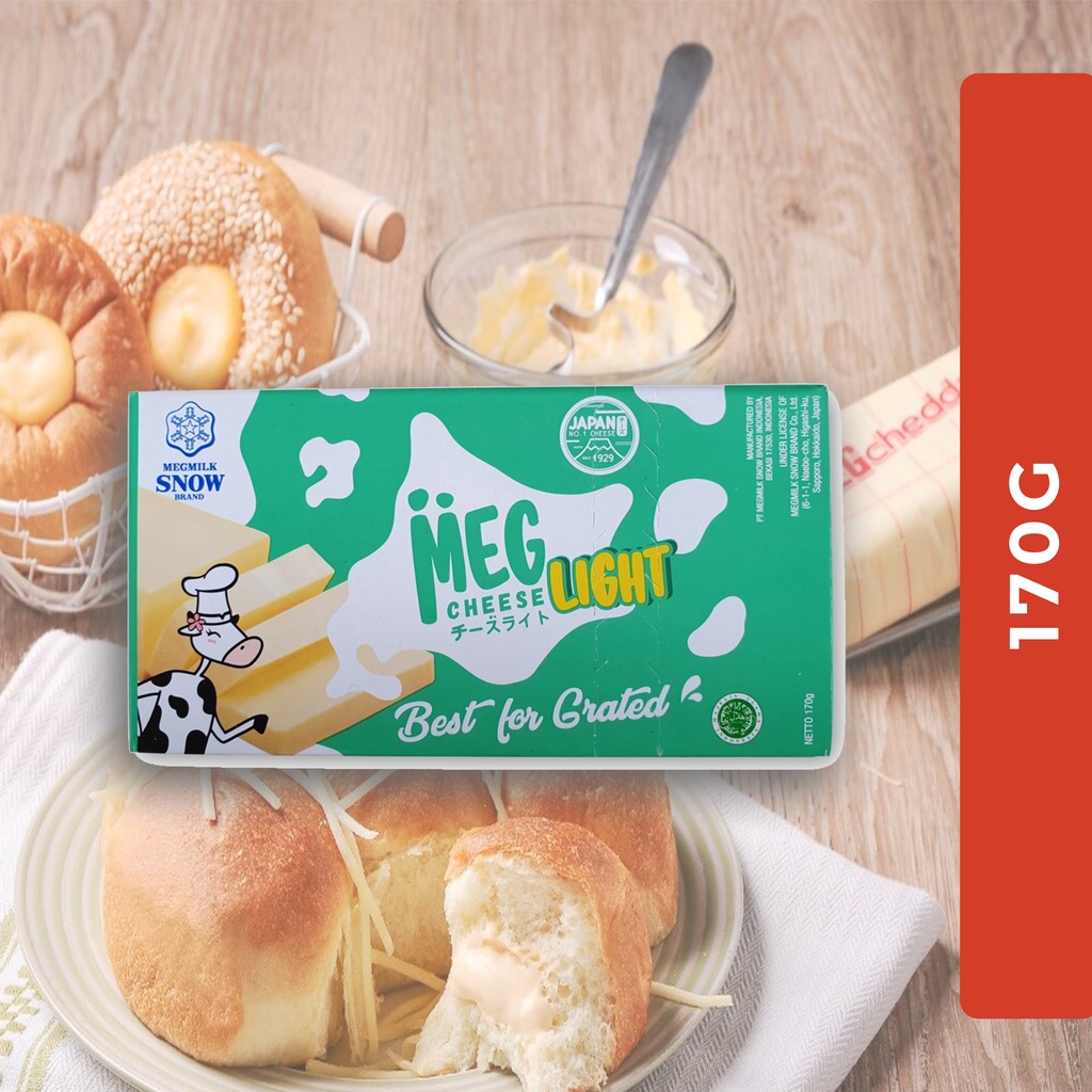 JAPAN MEG SNOW BRAND CHEDDAR CHEESE LIGHT 170GM | Shopee Malaysia