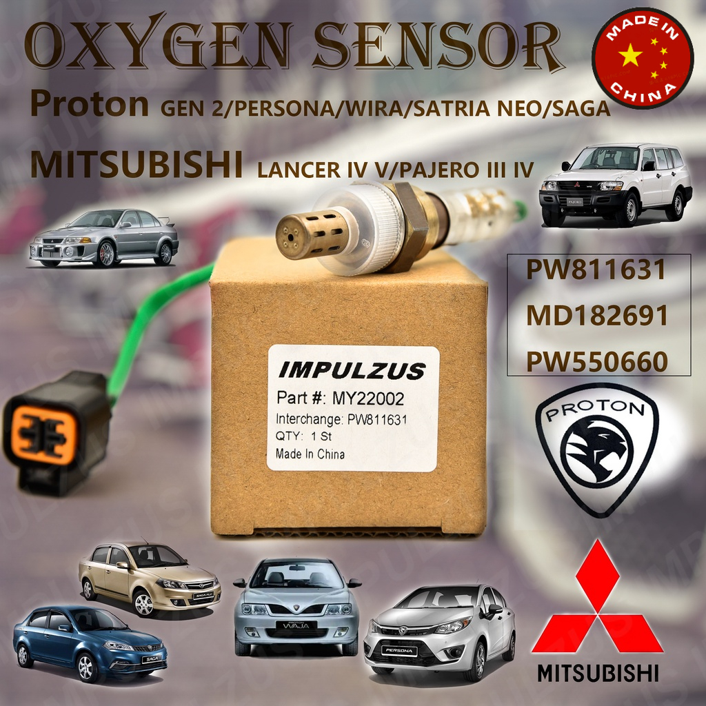 Oxygen Sensor O2 Sensor PW811631 PROTON WIRA SAGA BLM BLM FLX GEN2 ...
