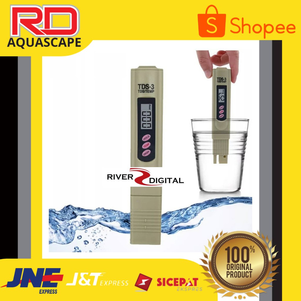 Tds Meter 3 Water Quality Measuring Instrument Aquascape Aquarium ...