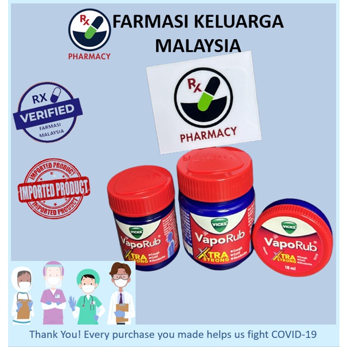 Vicks Xtra Strong Extra Strong Vapo-rub Vick Flu Relief Vaporub ...