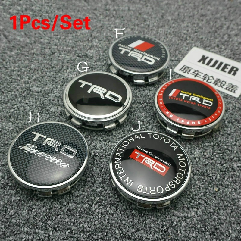 Upgrade NEW 1Pcs/Set 62mm Toyota TRD Emblem Car Wheel Center Cap Hub ...