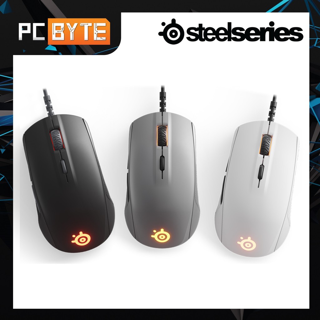 SteelSeries Rival 110 Gaming Mouse - Black/White/Gray | Shopee Malaysia