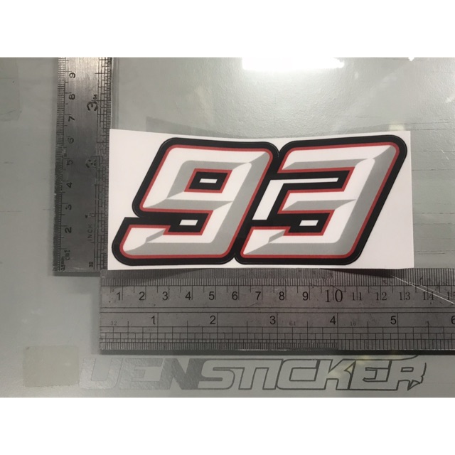 Sticker DECAL 93 #HONDA #MARQUEZ | Shopee Malaysia