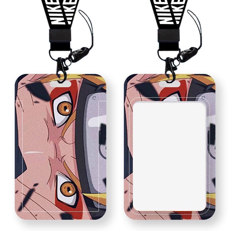 Anime Naruto Student School ID Card Meal Card Holder Hanging Long ...