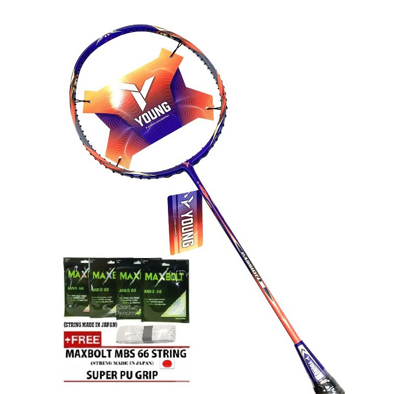 Young Passion 16 Badminton Racket (LATEST DESIGN) - FREE ORIGINAL ...