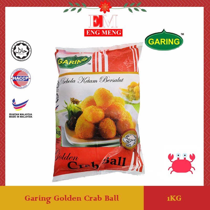Garing Golden Crab Ball 1KG Garing 黄金蟹丸 1KG Garing Bebola Ketam ...