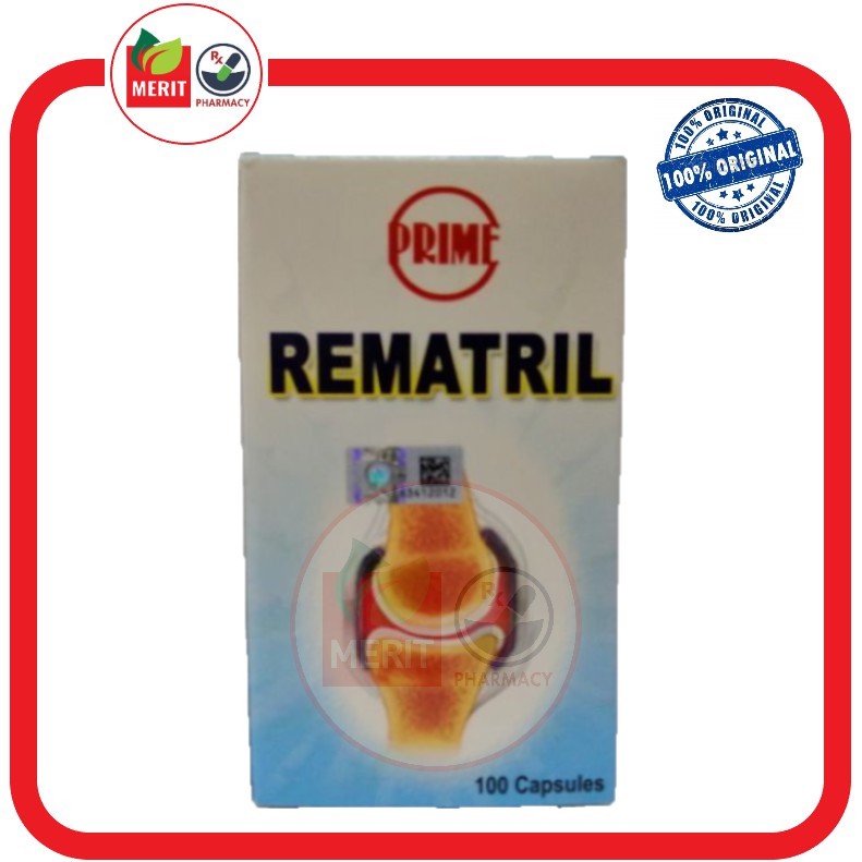 REMATRIL 250mg Glucosamine Sulphate 100's Bone Joint Supplement 氨基葡萄糖 ...