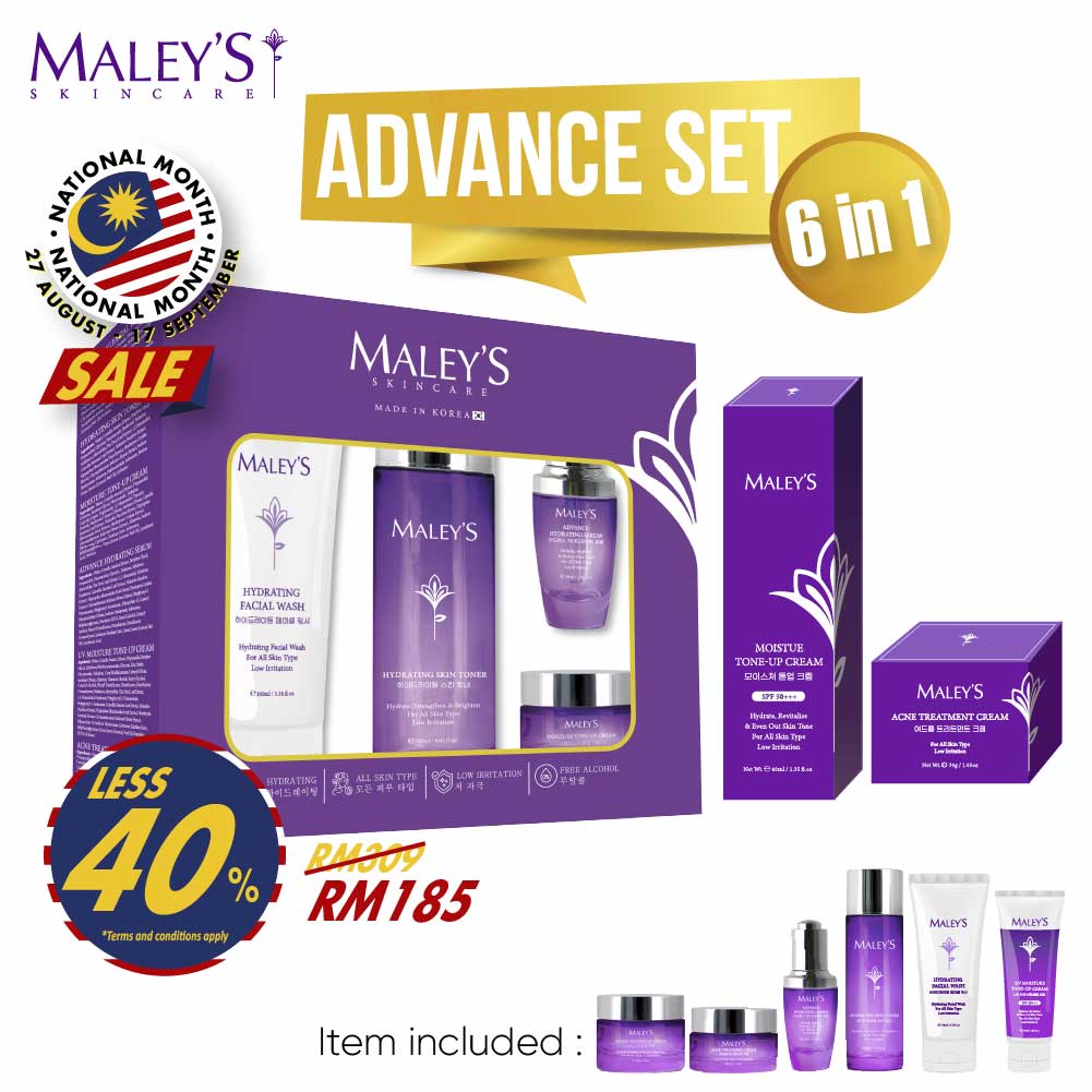 Maleys Skincare Advance set (All in 1) | Shopee Malaysia
