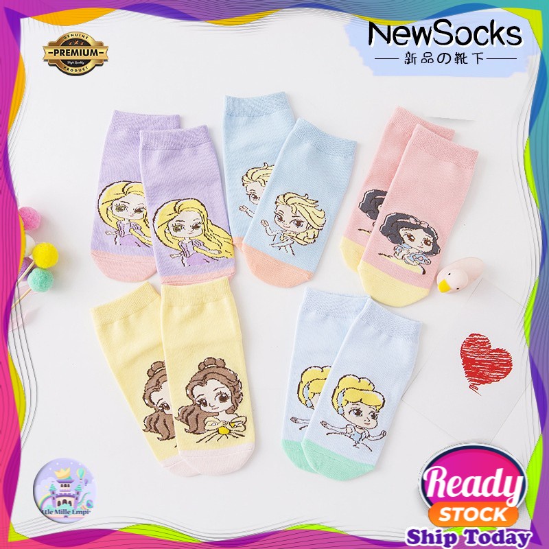 Baby Girl Socks Princess sock Age 1 - 8 Socking budak perempuan ankle ...