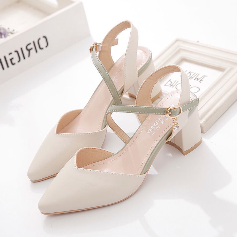 B-sia★ women's new versatile fashion simple high heels | Shopee Malaysia