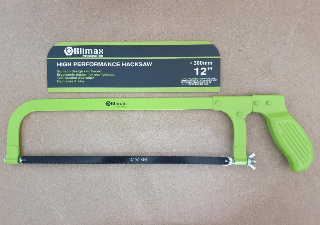 Quality BLIMAX 12" Hacksaw Set With 24TPI Saw Blade / Gergaji Besi ...