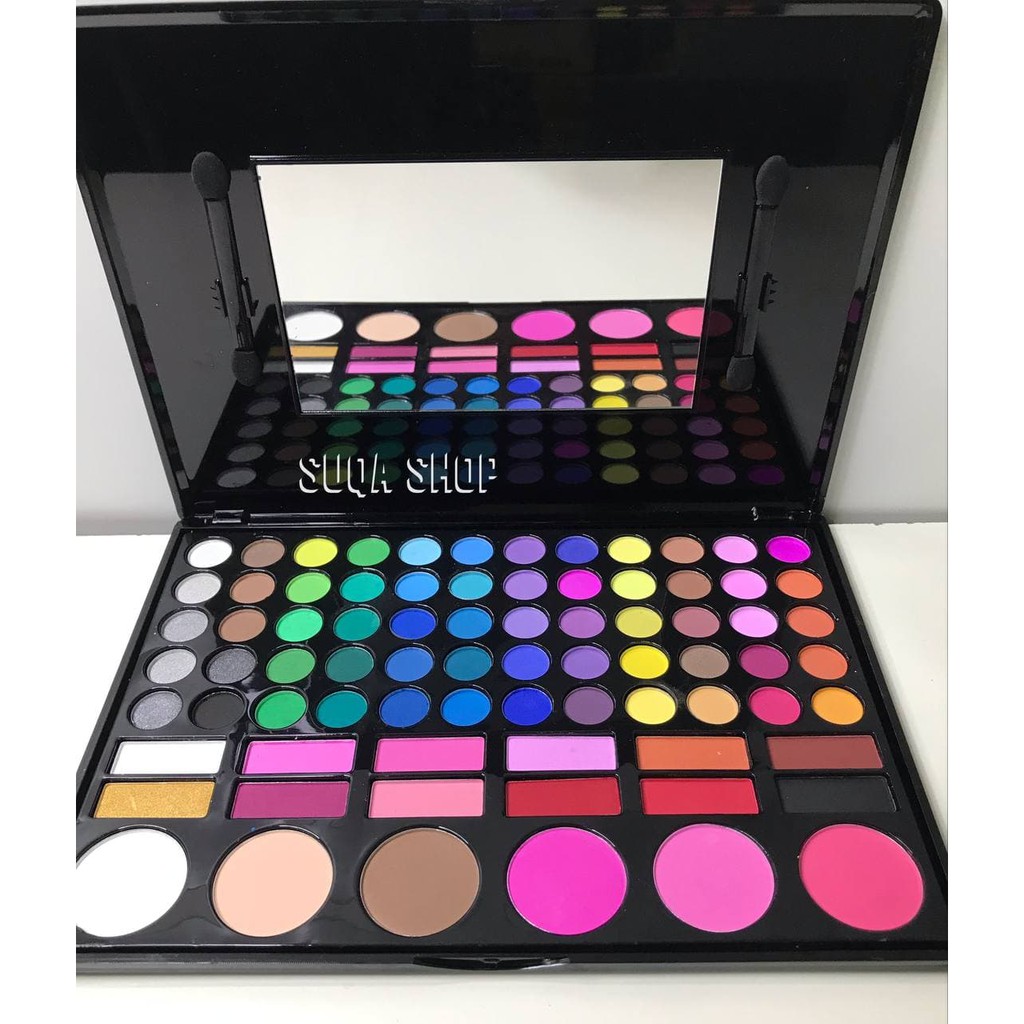 NEW PROFESSIONAL MAKE UP 78-COLORS MATTE EYESHADOW WITH BLUSH AND ...