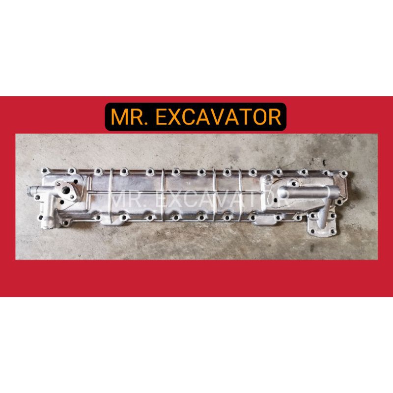 Hitachi EX EX200 EX200-1 Sumitomo Isuzu 6BD1 Excavator Engine Oil Cooler Cover Housing (8MM ...