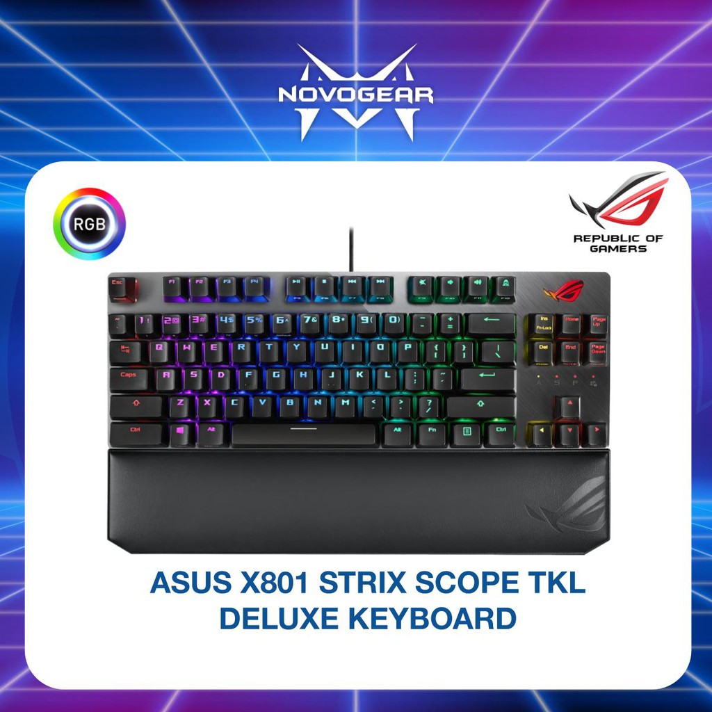 ASUS X801 STRIX SCOPE TKL DELUXE KEYBOARD | Shopee Malaysia