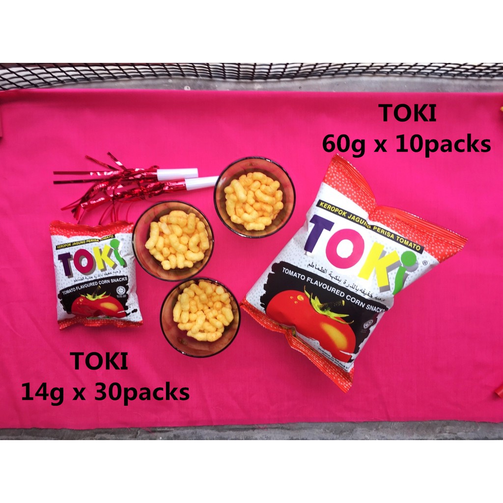 TOKI KEROPOK JAGUNG PERISA TOMATO 14G / 60G | Shopee Malaysia