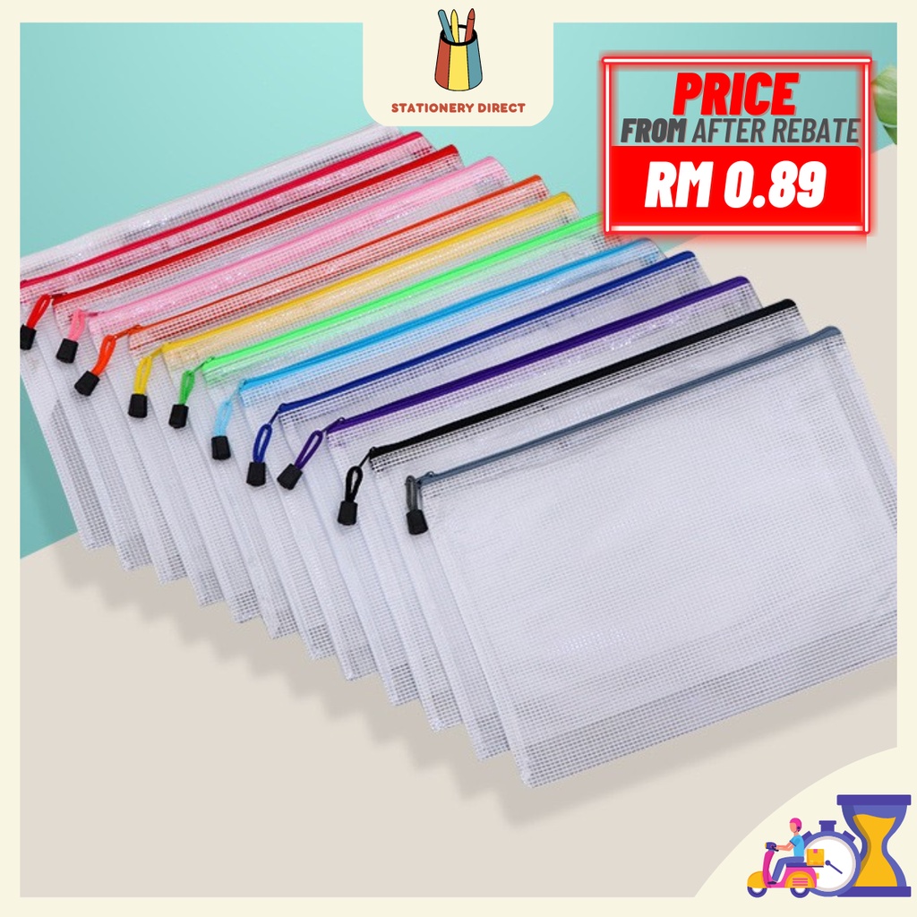 Zipper Bag waterproof Plastic Pouch PVC Meeting Folders | Shopee Malaysia