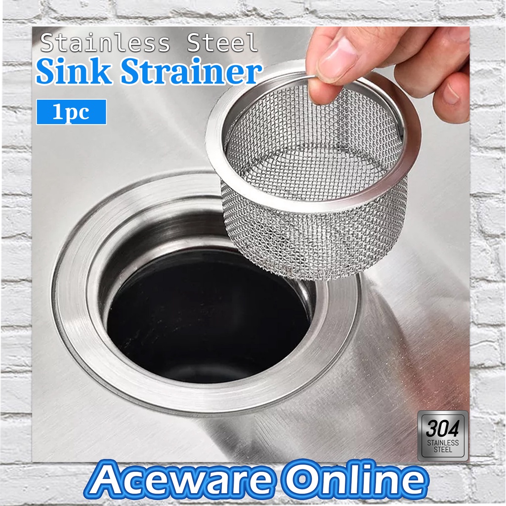 Stainless Steel Sink Strainer Drain Anti Blocking Mesh Net Anti ...
